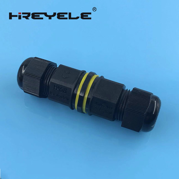 IP68 Screw Male Female Waterproof Cable Connector for Light Fittings